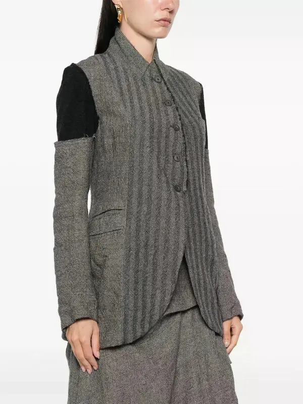 MARC LE BIHAN Patchwork Wool Blazer