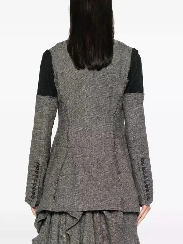 MARC LE BIHAN Patchwork Wool Blazer