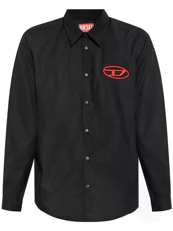 DIESEL® S-simply-d Cotton Shirt - Black