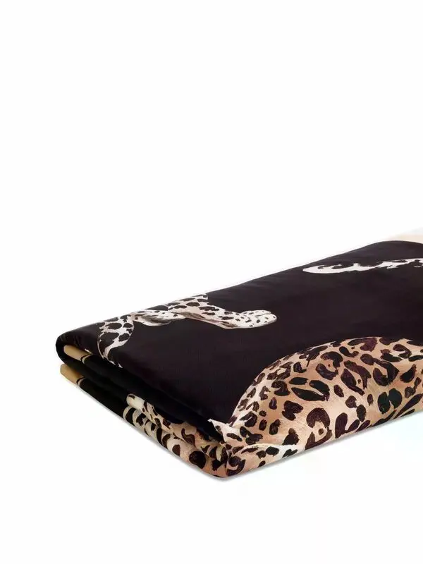 Dolce & Gabbana Leopard-print Silk Quilt Blanket