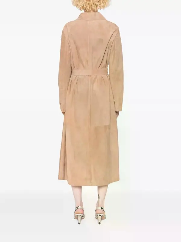 Fendi Suede Coat With Detachable Belt