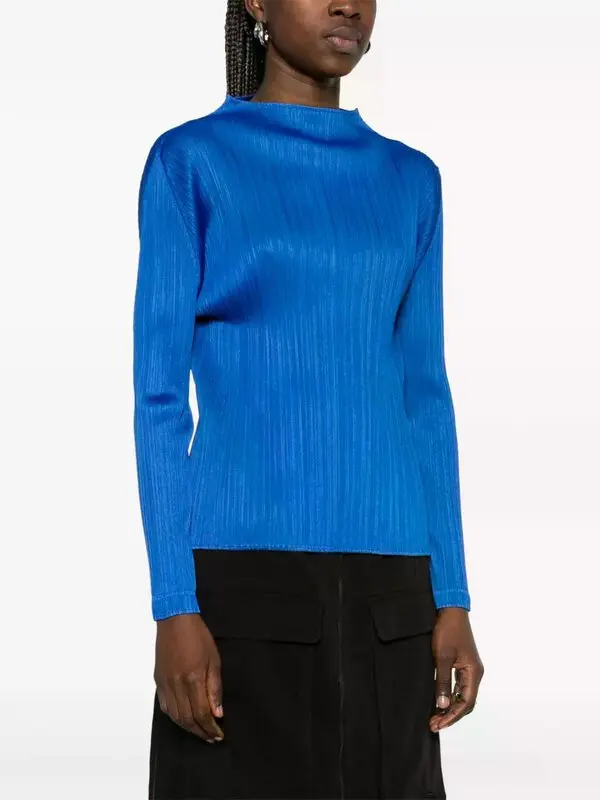 Issey Miyake Plissé Top - Blue