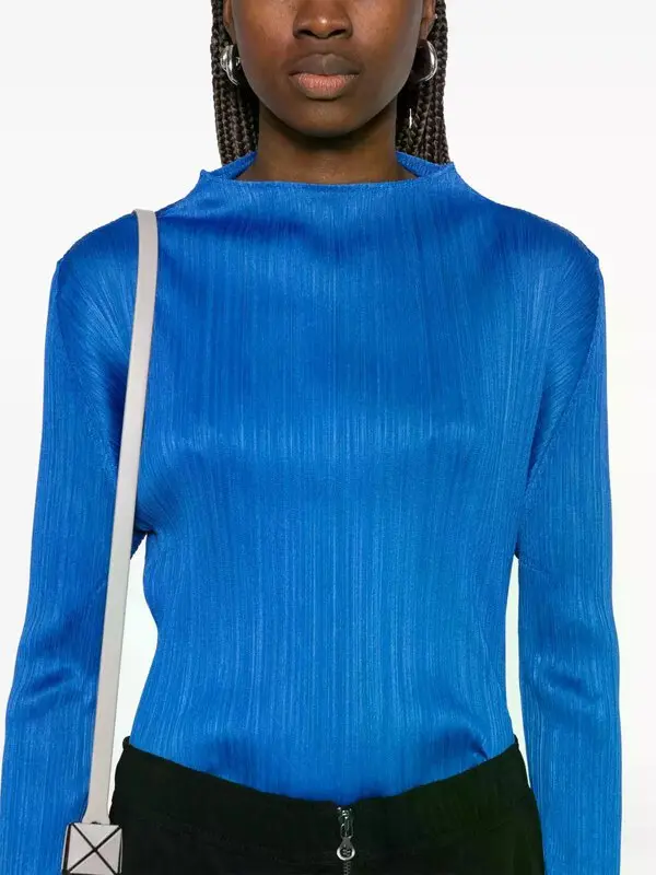 Issey Miyake Plissé Top - Blue