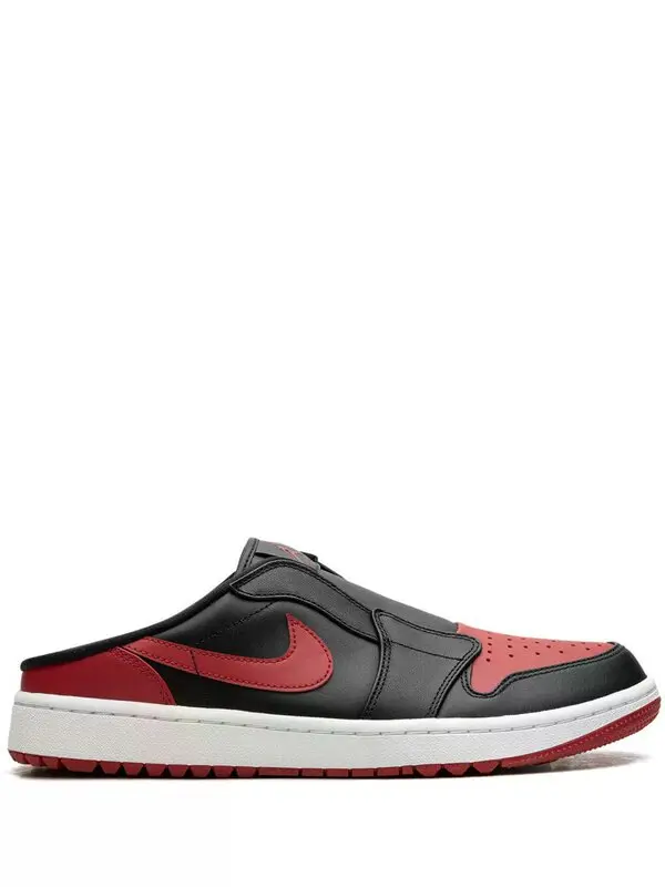 JORDAN Air Leather Mules - Red