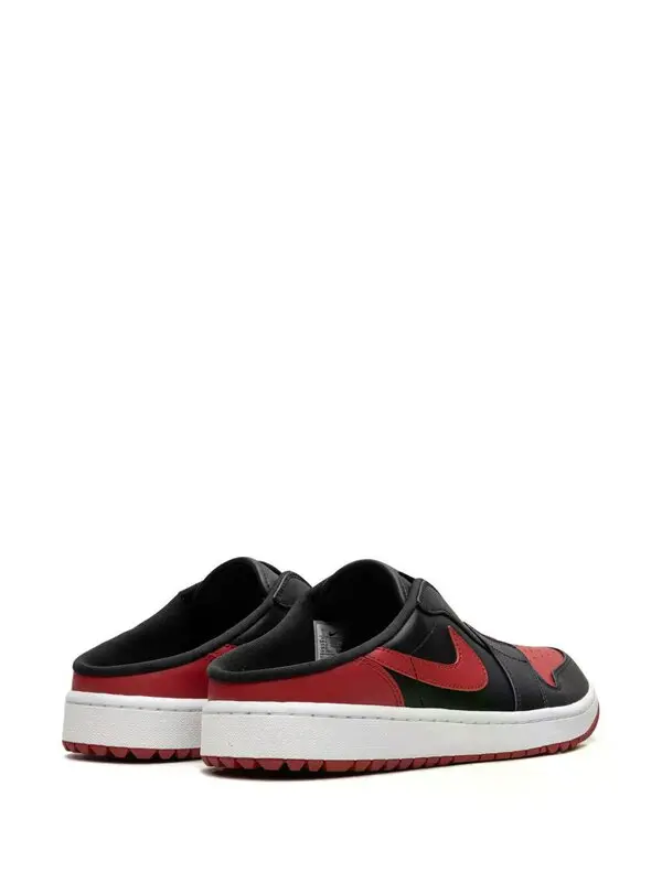 JORDAN Air Leather Mules - Red