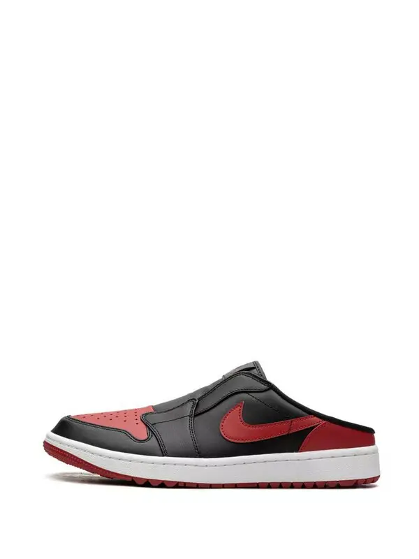 JORDAN Air Leather Mules - Red
