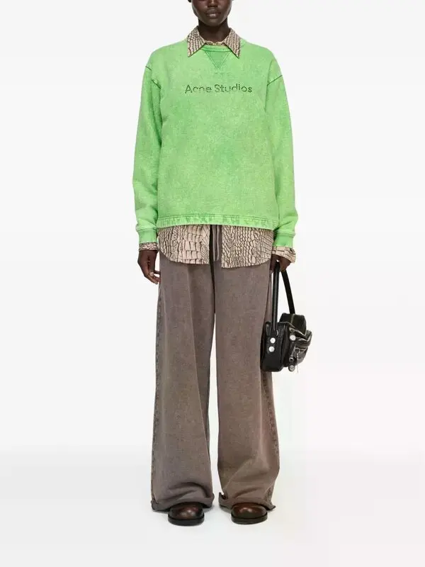 Acne Studios Studded-logo Sweatshirt