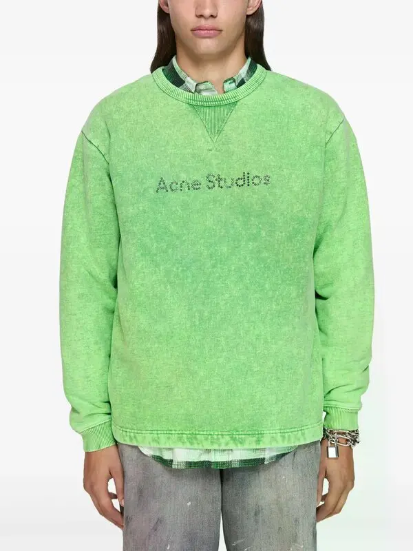 Acne Studios Studded-logo Sweatshirt