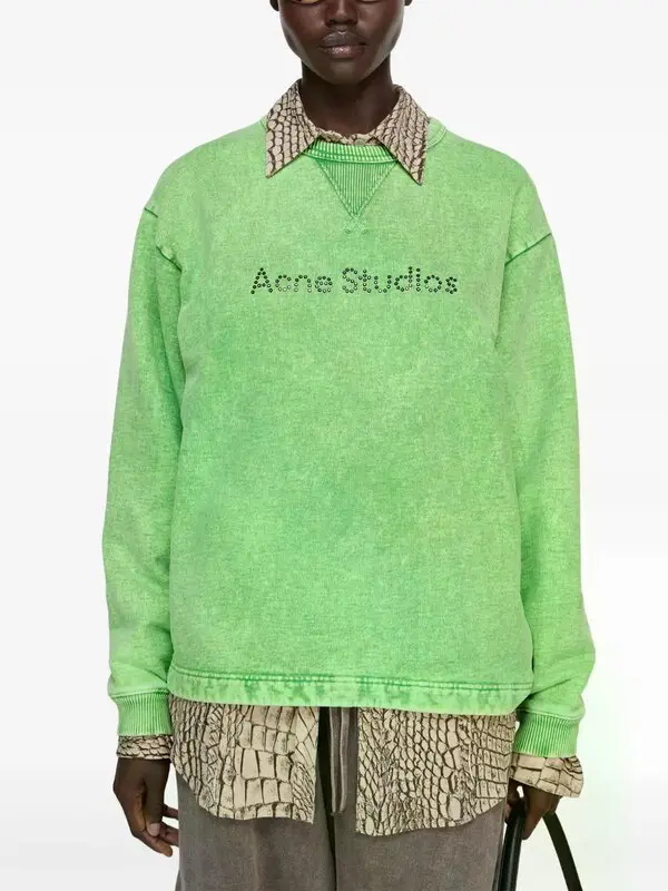 Acne Studios Studded-logo Sweatshirt