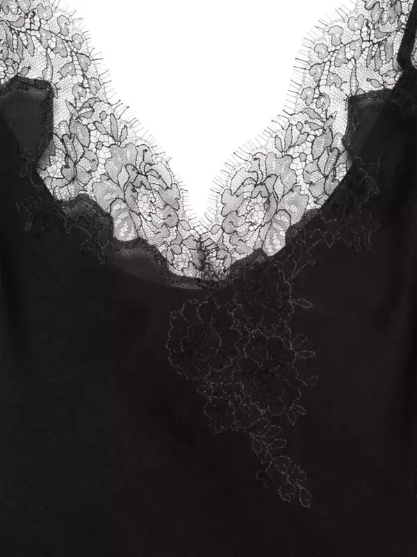 Carine Gilson Silk Camisole - Black