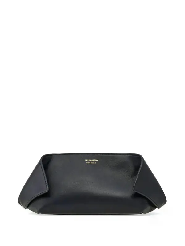 FERRAGAMO Leather Makeup Bag