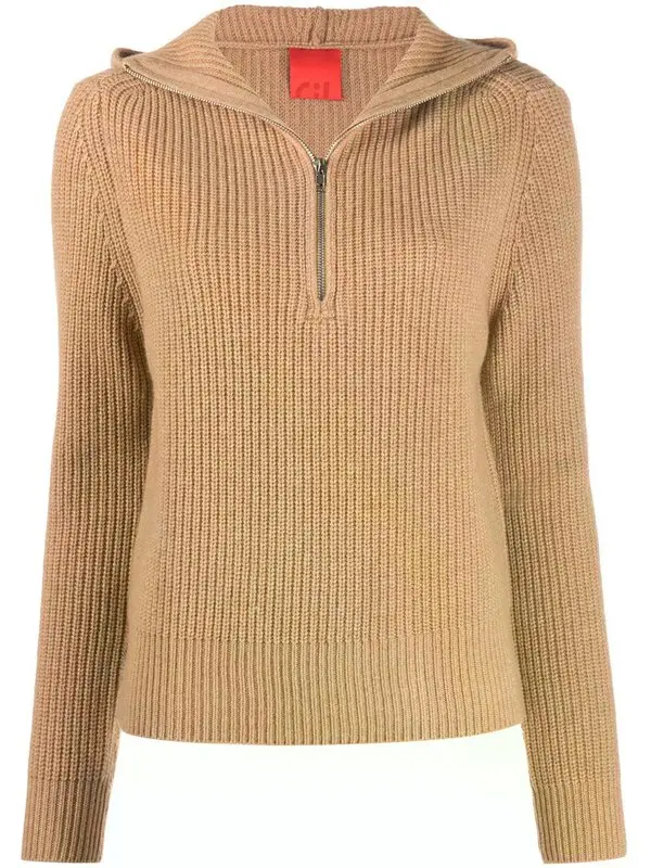 Cashmere In Love Ribbed-knit Hoodie