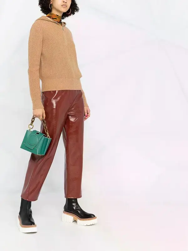 Cashmere In Love Ribbed-knit Hoodie