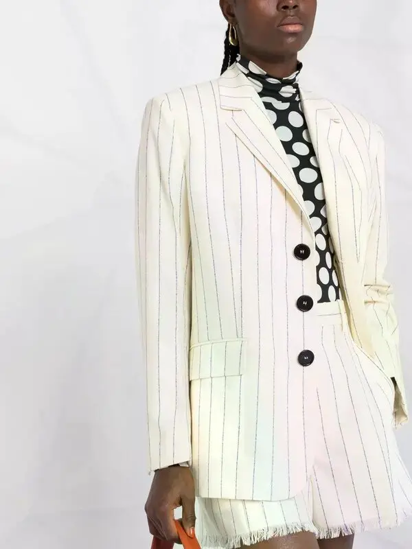 Marni Striped Virgin Wool Blazer