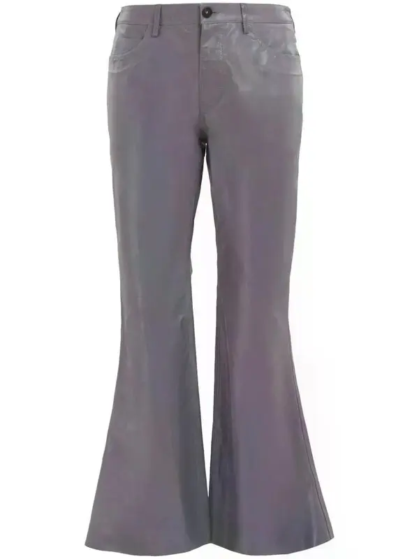 Marni Flared Leather Trousers