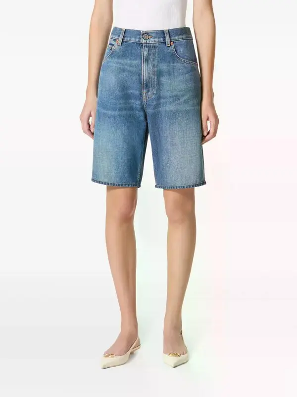 Valentino Garavani Denim Bermuda Shorts