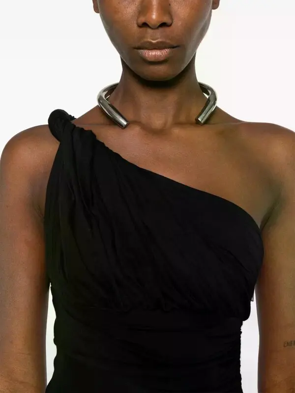 Rick Owens One-shoulder Draped Midi Dress