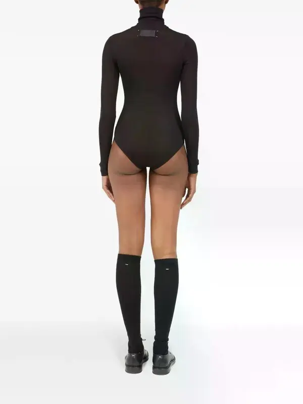MAISON MARGIELA High-neck Long-sleeve Bodysuit