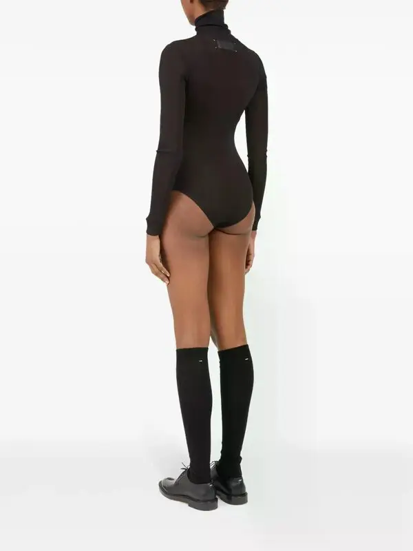 MAISON MARGIELA High-neck Long-sleeve Bodysuit