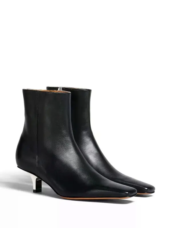 Marni Heeled Leather Ankle Boots