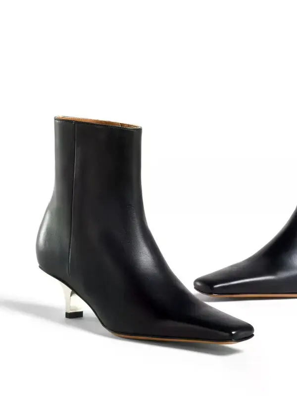 Marni Heeled Leather Ankle Boots