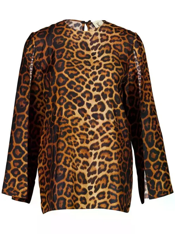 PAULA Printed Silk Blouse