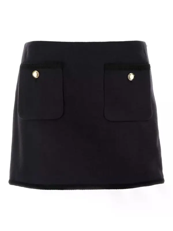 Miu Miu Wool Mini Skirt