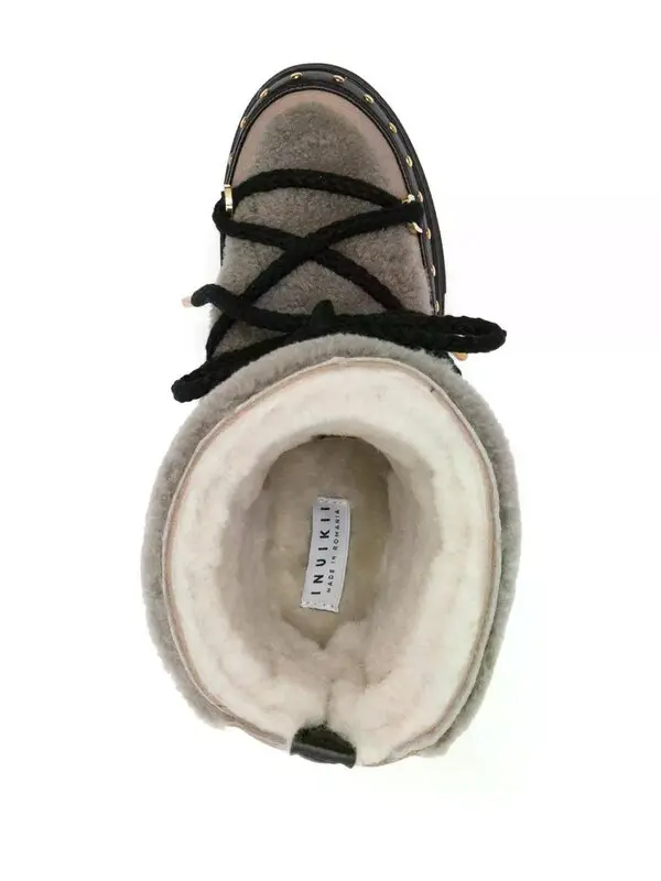 Inuikii Shearling Lace-up Boots