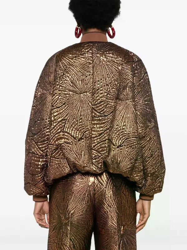 FORTE_FORTE Laminated-finish Bomber Jacket