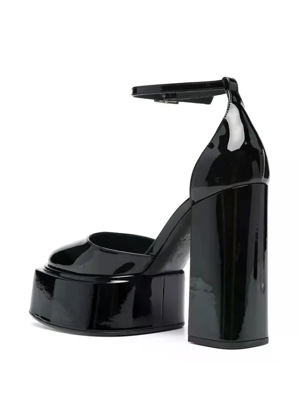 3JUIN 115mm Platform Leather Pumps
