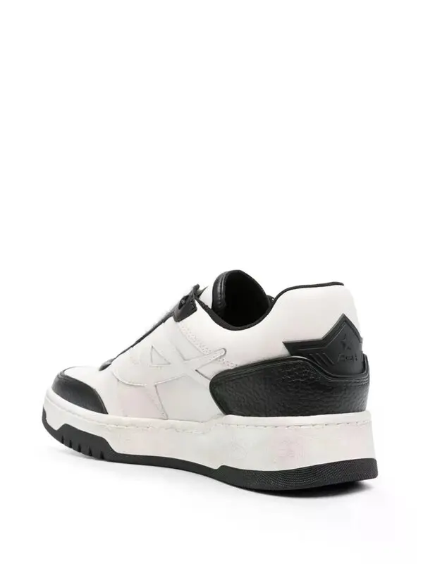 Ash Blake Lace-up Leather Sneakers - Black