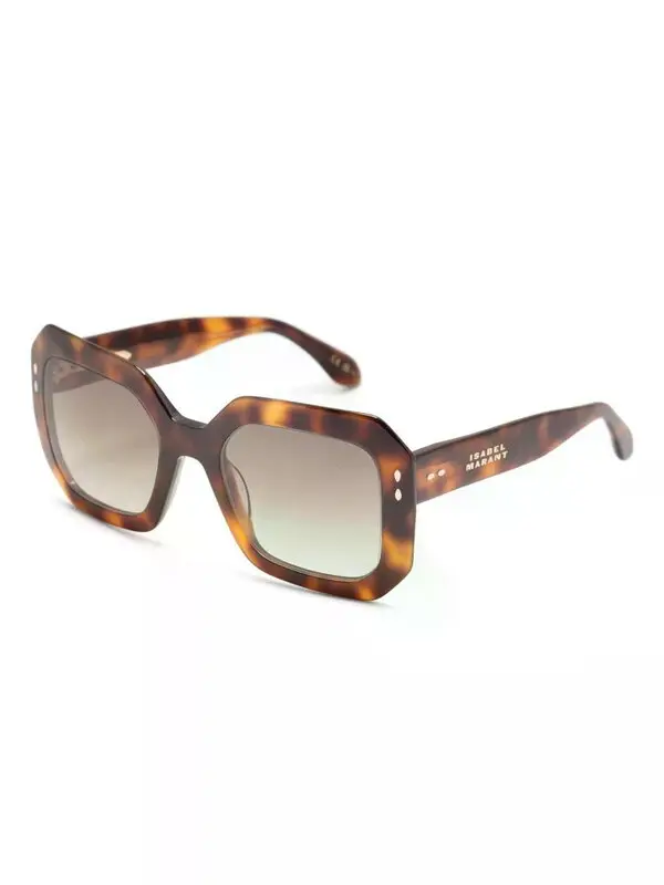 Isabel Marant Hexagonal Logo Sunglasses
