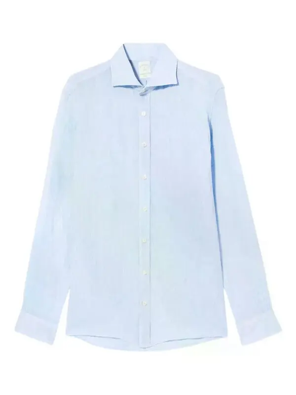 Brooks Brothers Linen Shirt - Blue