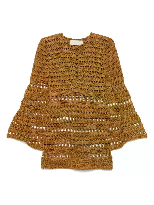 Elie Saab Cotton Dress - Brown