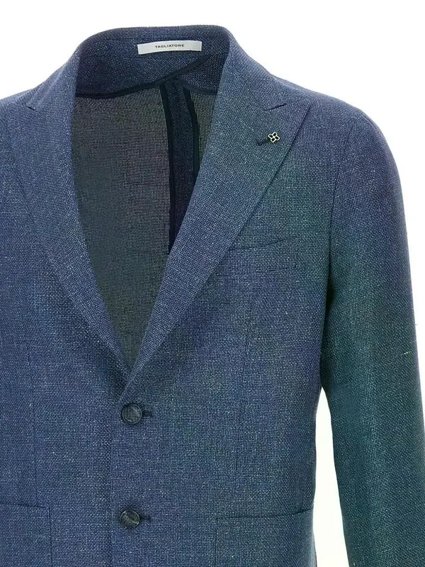 Tagliatore Single-breasted Blazer - Blue