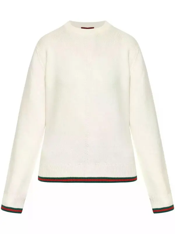 Gucci Web-stripe Trim Sweater