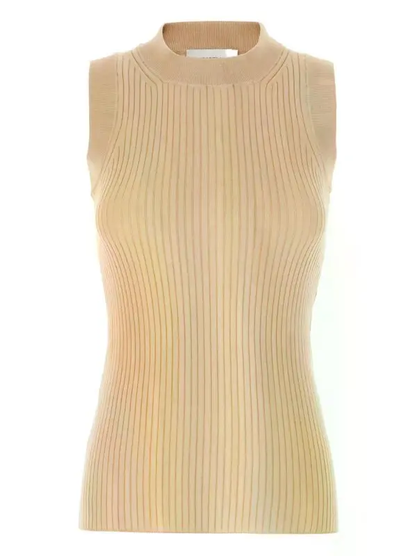 Sportmax Ribbed-knit Tank Top - Neutrals