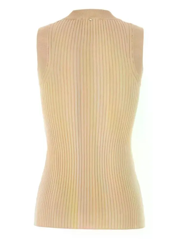 Sportmax Ribbed-knit Tank Top - Neutrals
