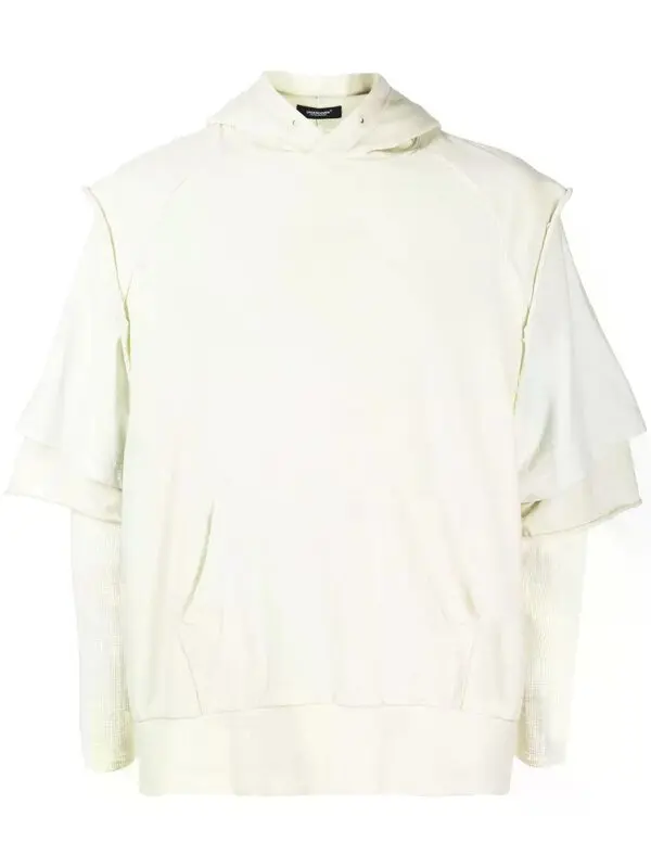 Undercover Layered-sleeve Cotton Hoodie