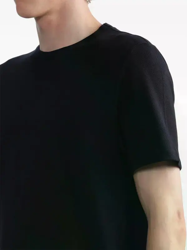 Thom Browne Stripe-detail Cotton T-shirt - Blue