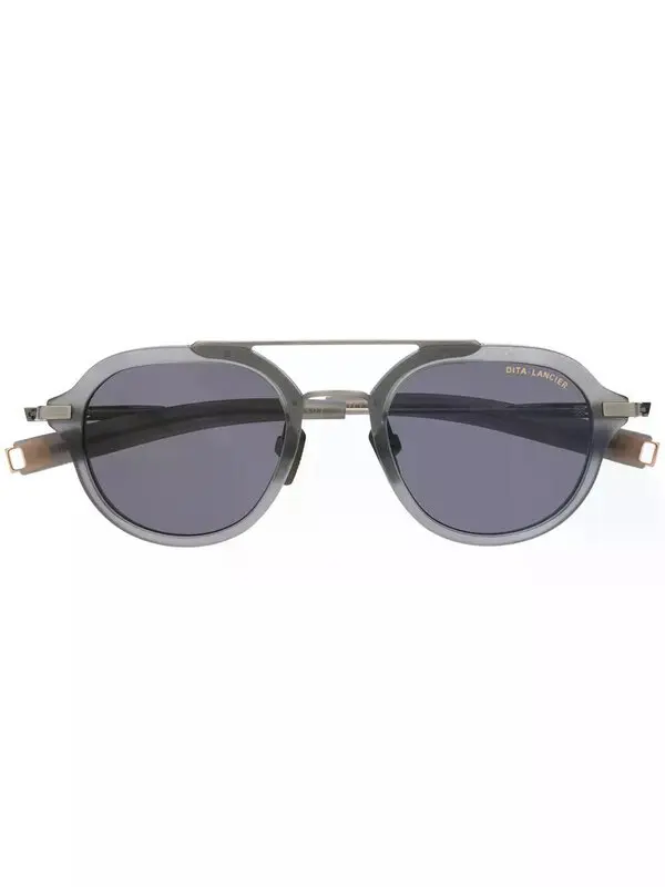Dita Round Pilot Sunglasses - Grey