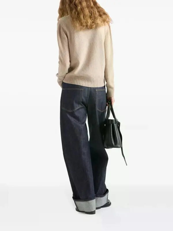 Prada Logo-intarsia Crew-neck Sweater