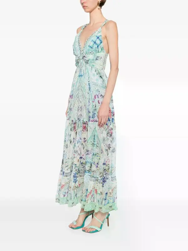 Camilla Bead-strap Panelled Dress