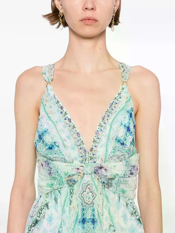 Camilla Bead-strap Panelled Dress