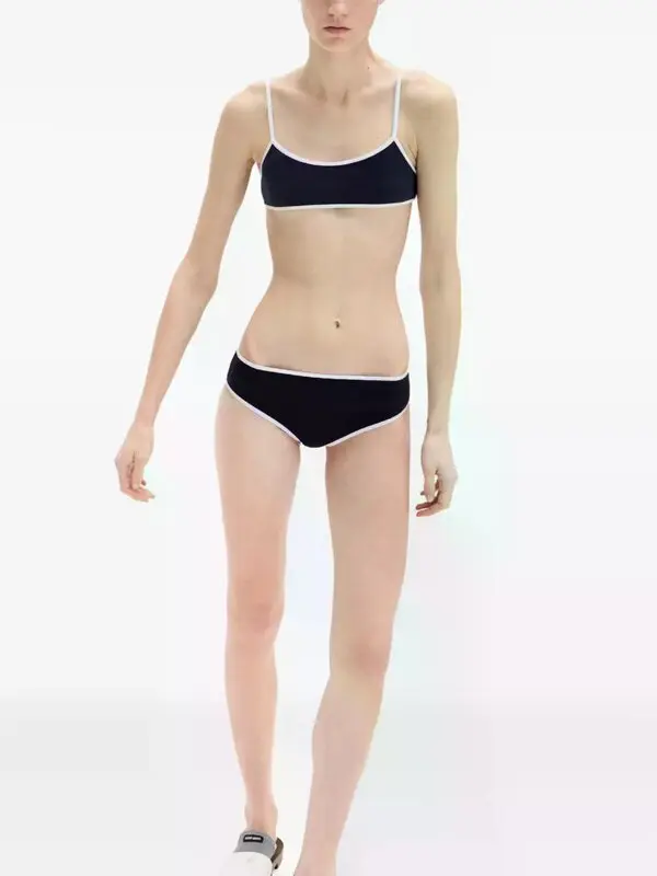 Miu Miu Technical-knit Swimsuit Top - Blue
