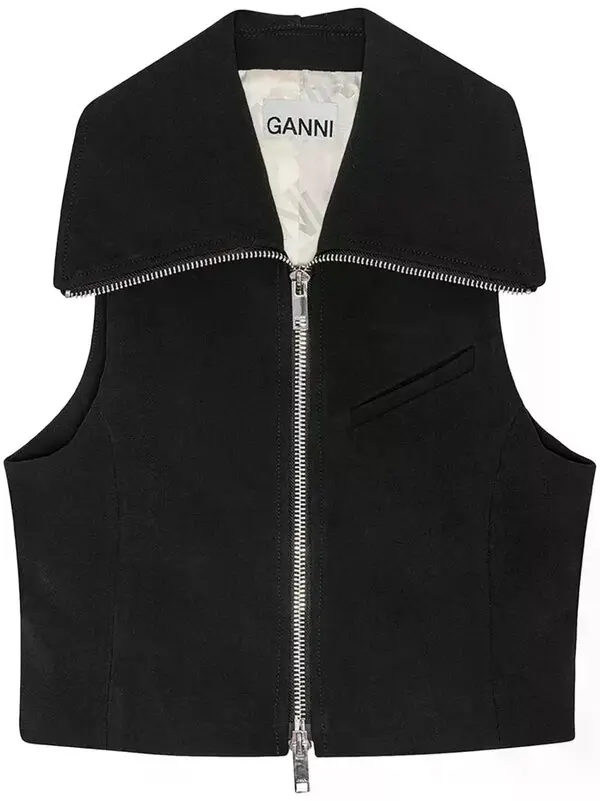 GANNI Sleeveless Zipped Vest