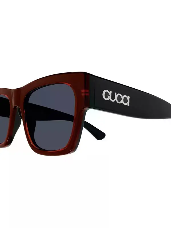 Gucci Square-frame Sunglasses - Red