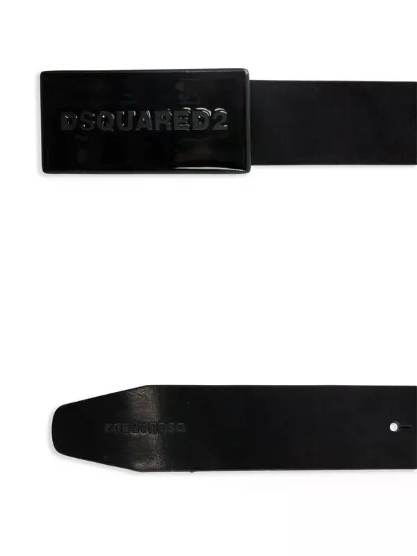 Dsquared2 Embossed Logo Leather Belt
