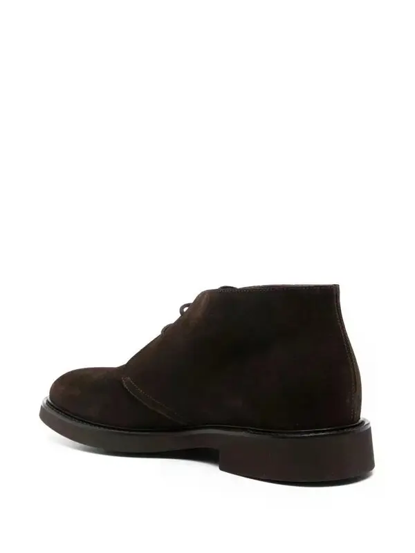 DOUCAL'S Lace-up Suede Ankle Boots