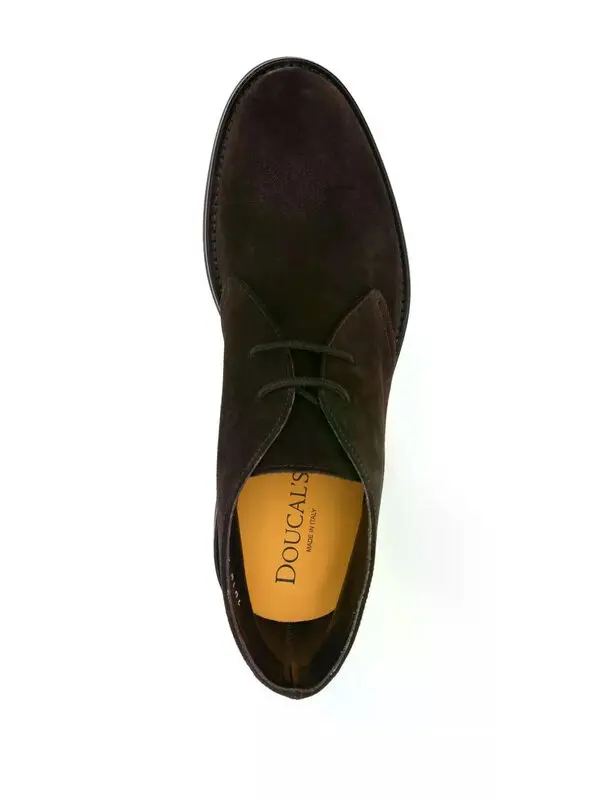 DOUCAL'S Lace-up Suede Ankle Boots